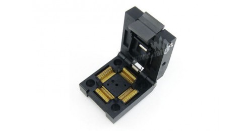 ZIF socket for SMD QFP 100 pin- ZIF socket for integrated QFP SMD with ...